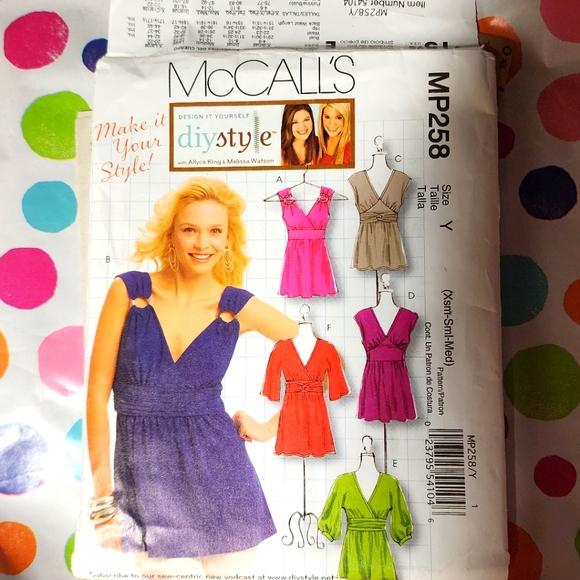 McCall's | Other | New Uncut Y2k Top Sewing Pattern | Poshmark